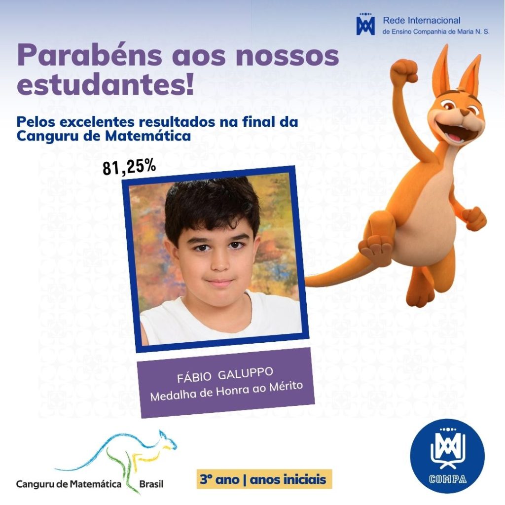 Compa nas Olimpíadas | Canguru de Matemática » Compa SP » Colégio da ...