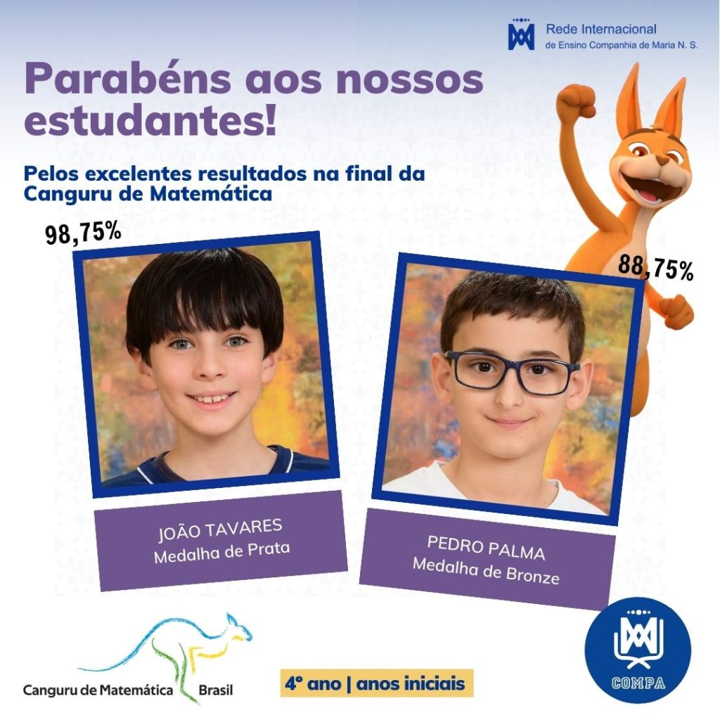 Compa nas Olimpíadas | Canguru de Matemática » Compa SP » Colégio da ...